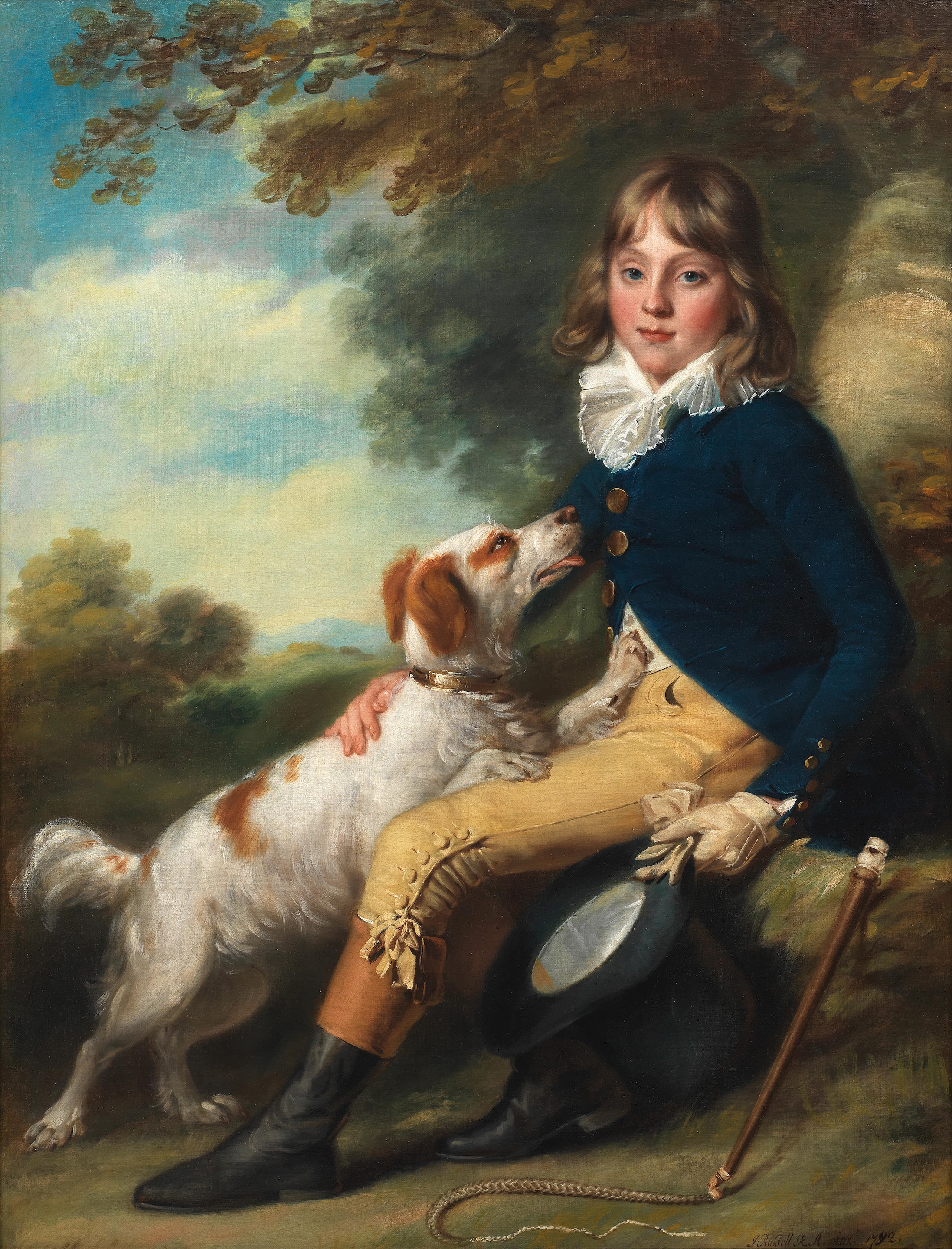 John Russell | Portrait of Mary Sheppard, full-length, seated in a ...