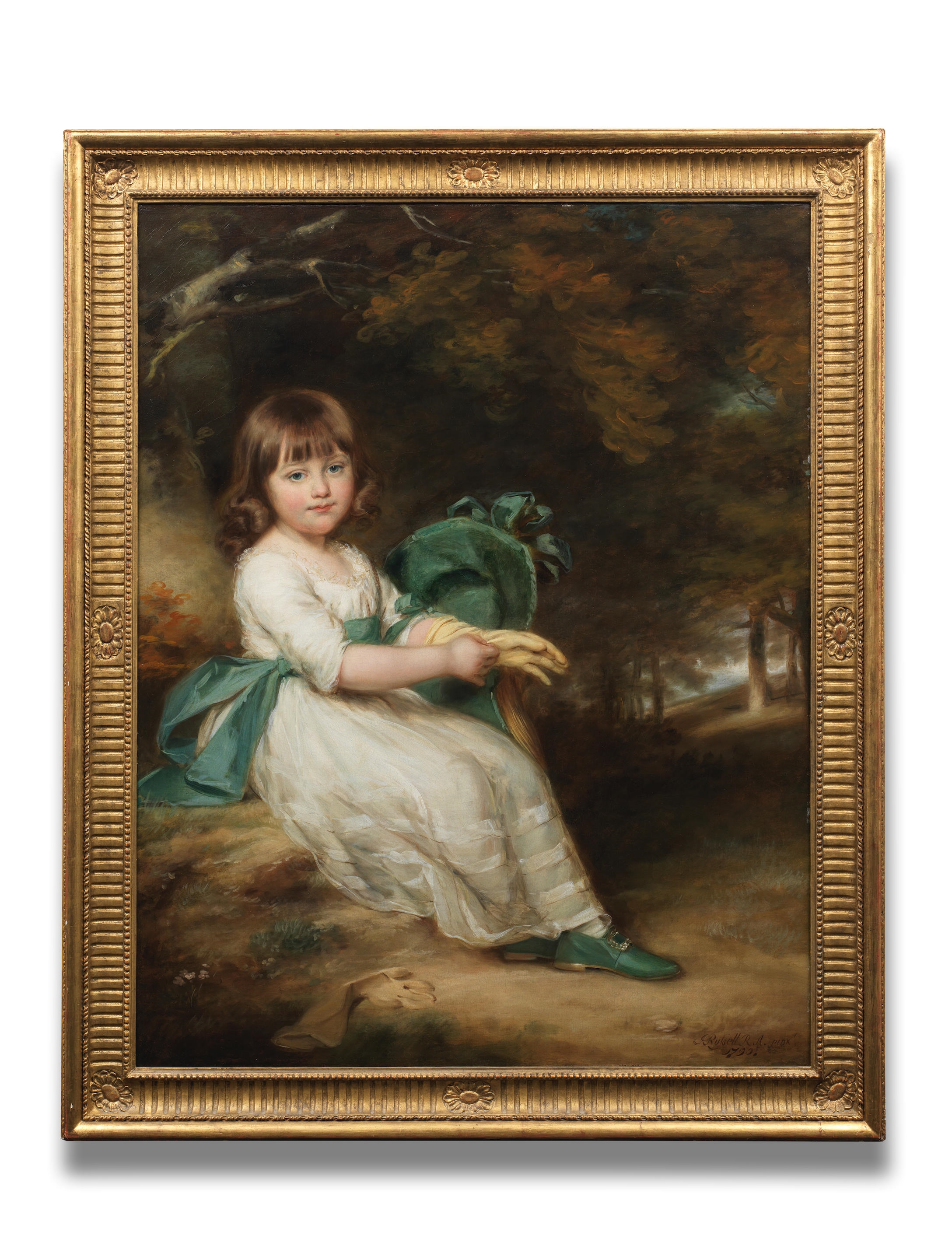 John Russell | Portrait of Mary Sheppard, full-length, seated in a ...