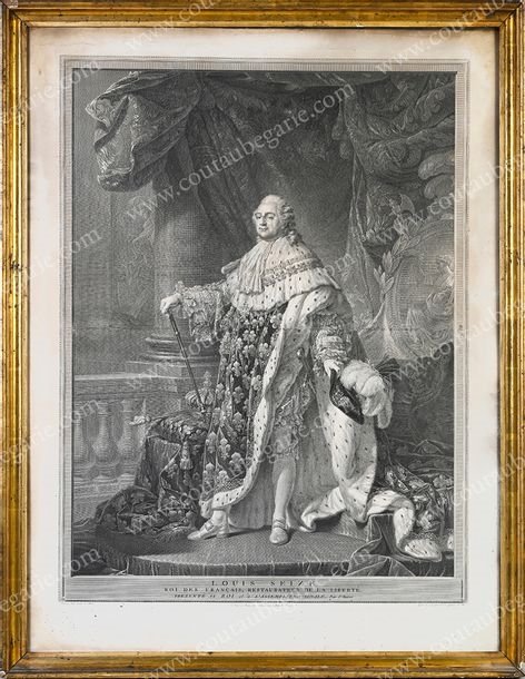 Antoine Francois Callet | Portrait of King Louis XVI in full coronation ...