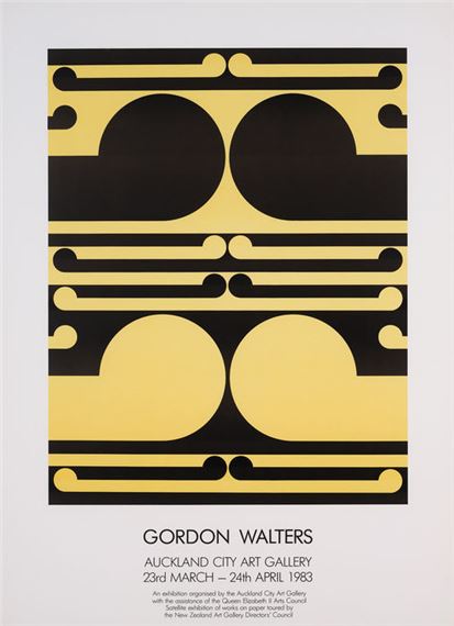 Gordon Walters | Auckland City Art Gallery Exhibition Poster | MutualArt