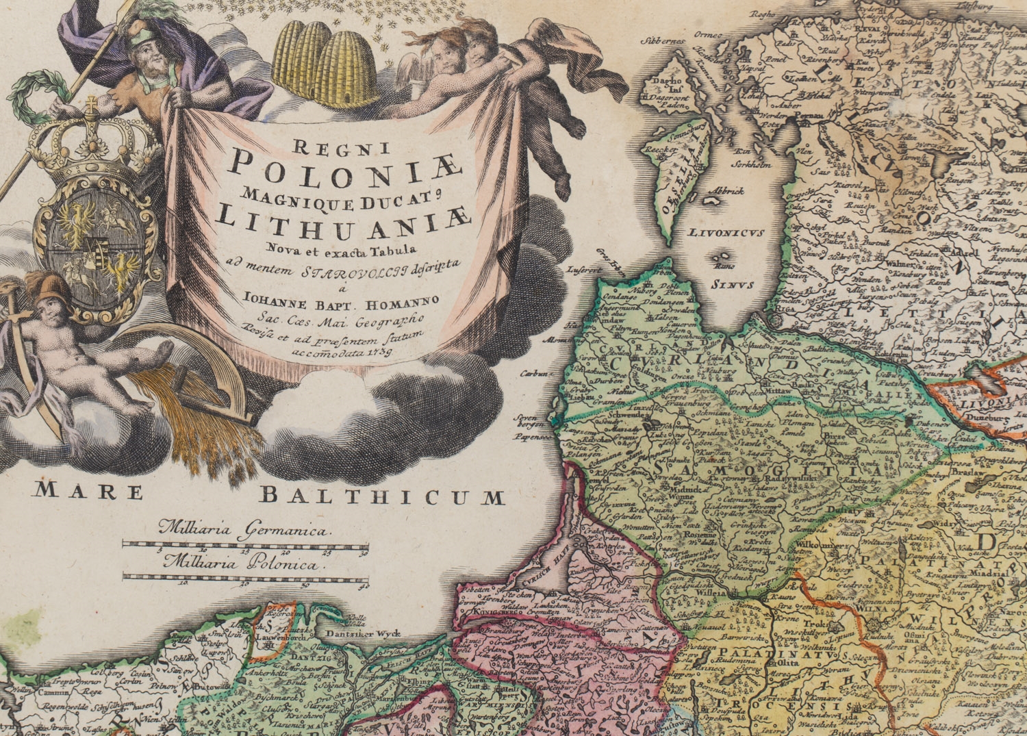 Johann Baptist Homann | Mapa of Poland and Lithuania (1715) | MutualArt