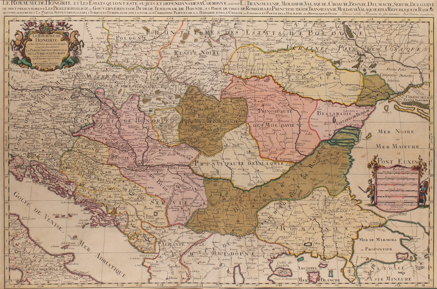 Nicolas Sanson | Map of Hungary and the Balkans | MutualArt