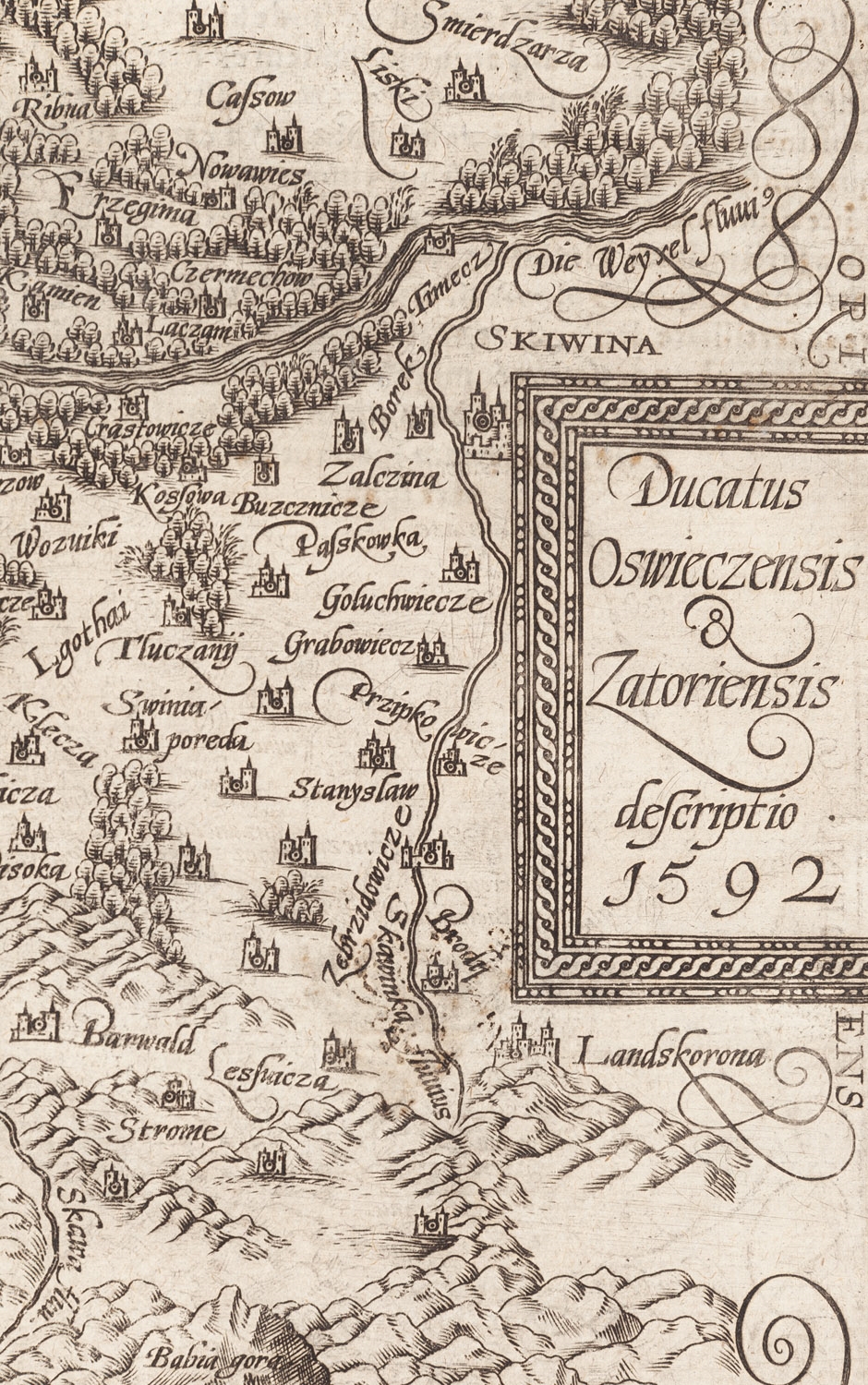Matthias Quad | Map of the Duchy of Oswiecim and Zator (1596) | MutualArt