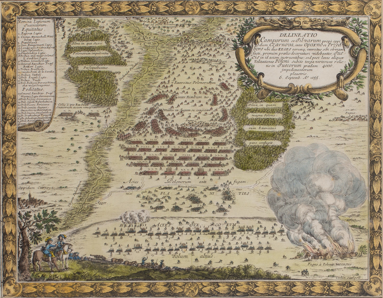 Erik Dahlbergh | Battle of Zarnow during the Swedish Deluge (1696 ...