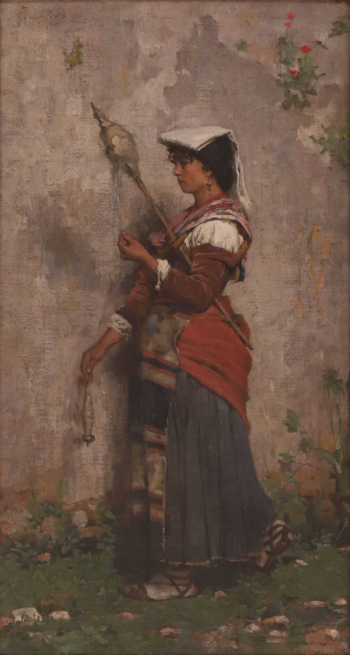 Jules Rousset | La Fileuse (1876) | MutualArt