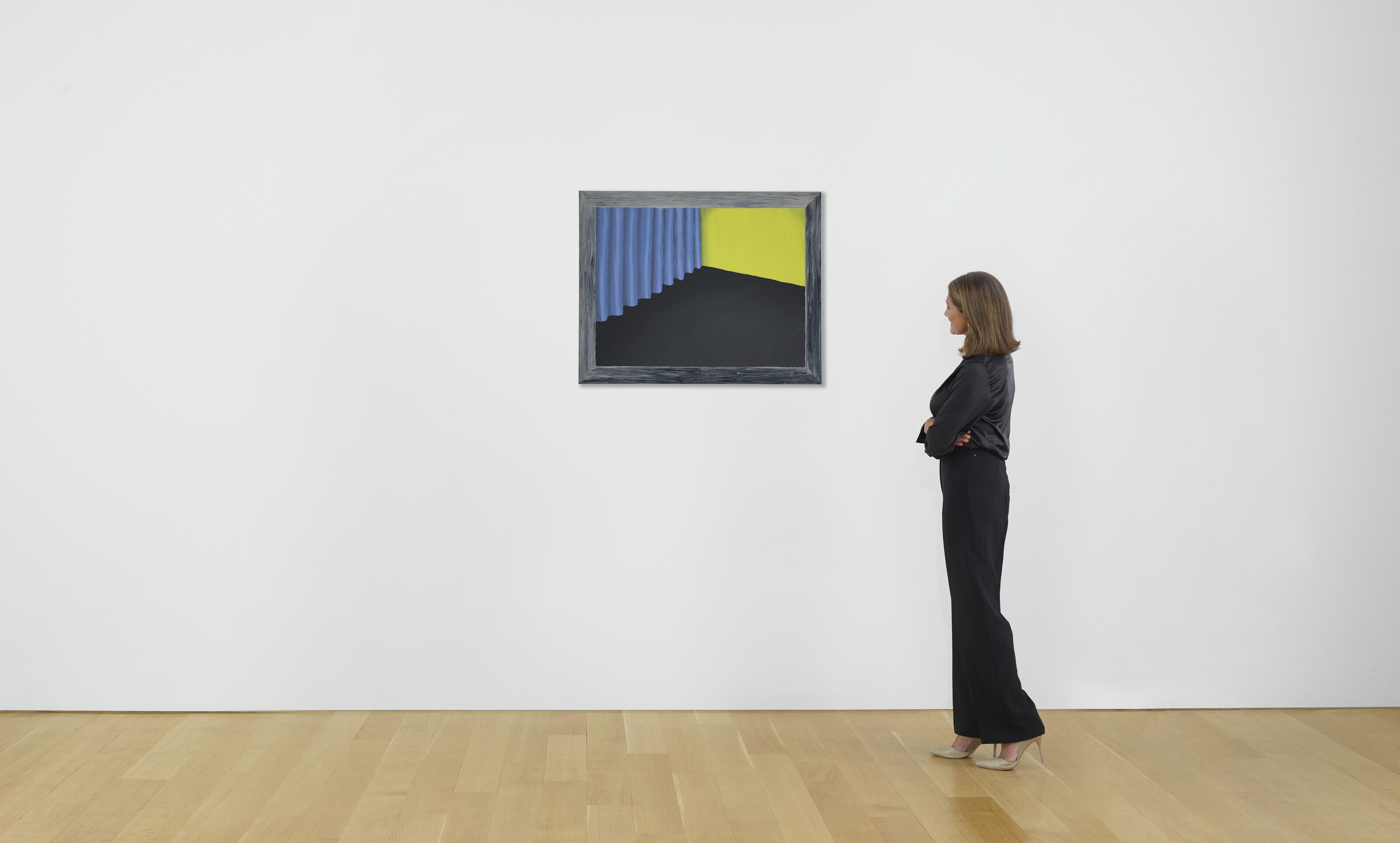 Jedd Garet | Interior with Blue Curtain (1979) | MutualArt