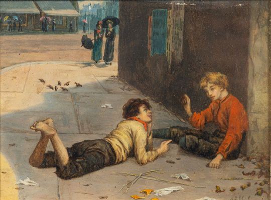 Augustus Edwin Mulready | The Morning's Income (Circa 1903) | MutualArt