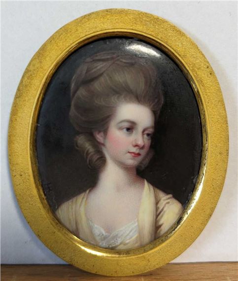 Henry Bone | Portrait miniature of Mary Manners-Sutton (née Thoroton ...