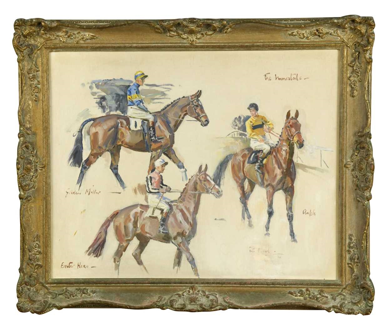 Peter Biegel | 'Sprat' double study of a dapple grey horse | MutualArt