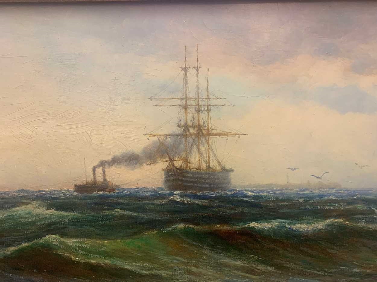 Thomas Hale Sanders | The Old St. Vincent Leaving Portsmouth on its ...