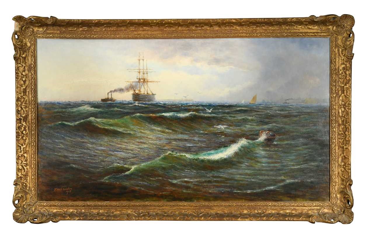 Thomas Hale Sanders | The Old St. Vincent Leaving Portsmouth on its ...