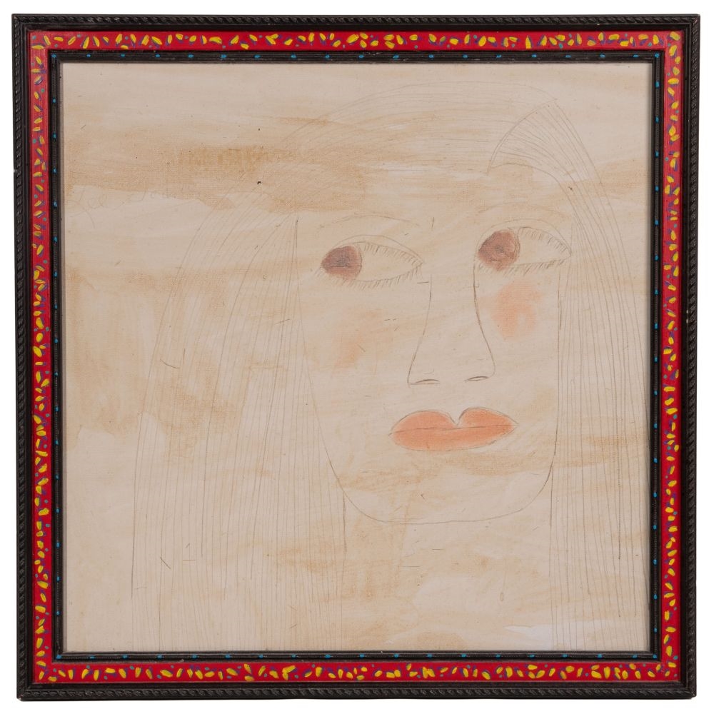 Lee Godie | portrait of a figure | MutualArt