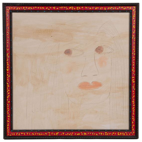 Lee Godie | portrait of a figure | MutualArt