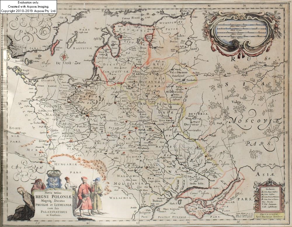 Dancker Danckerts | Map of Poland (1657) | MutualArt