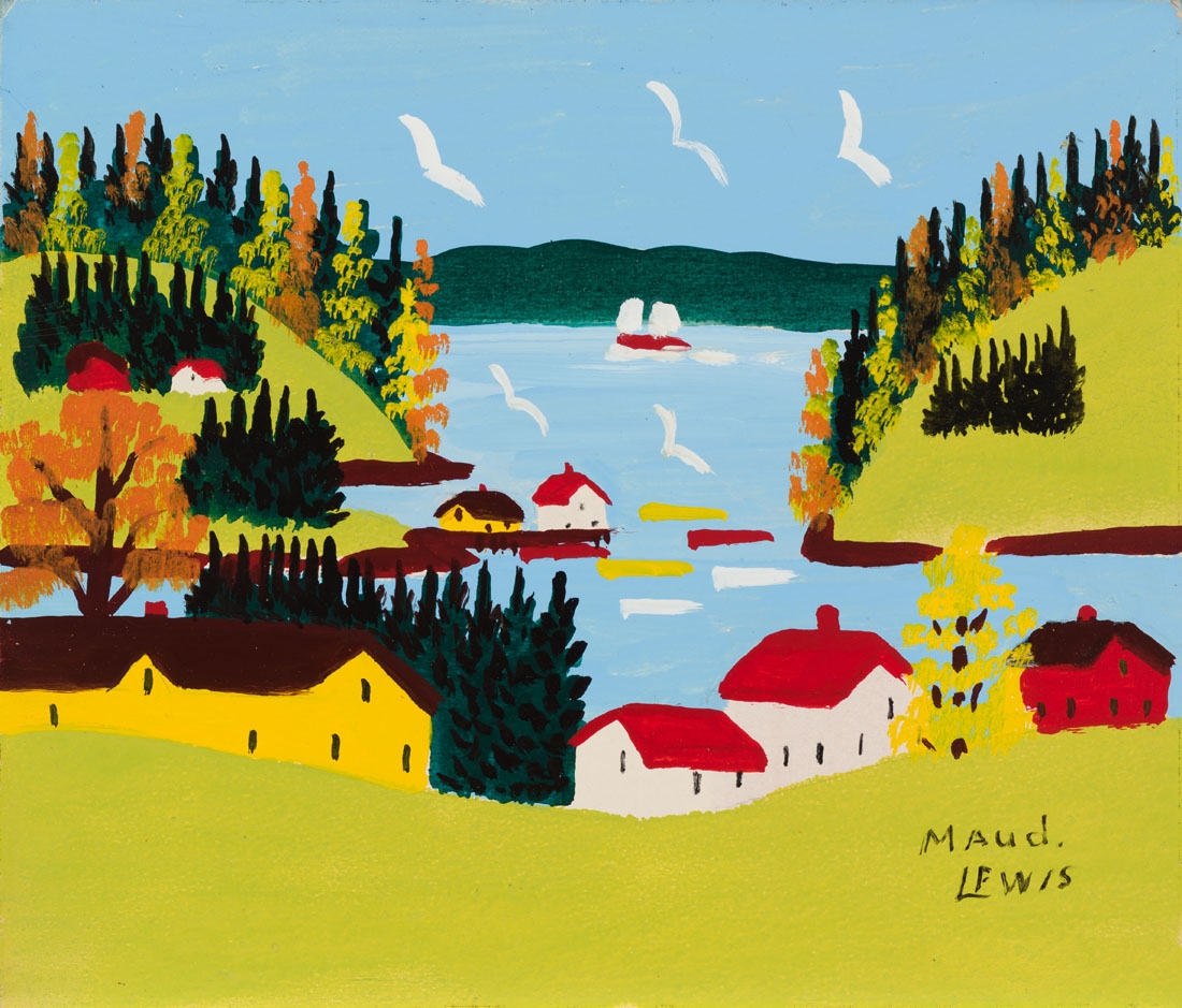 Maud Lewis | Sandy Cove in Autumn | MutualArt