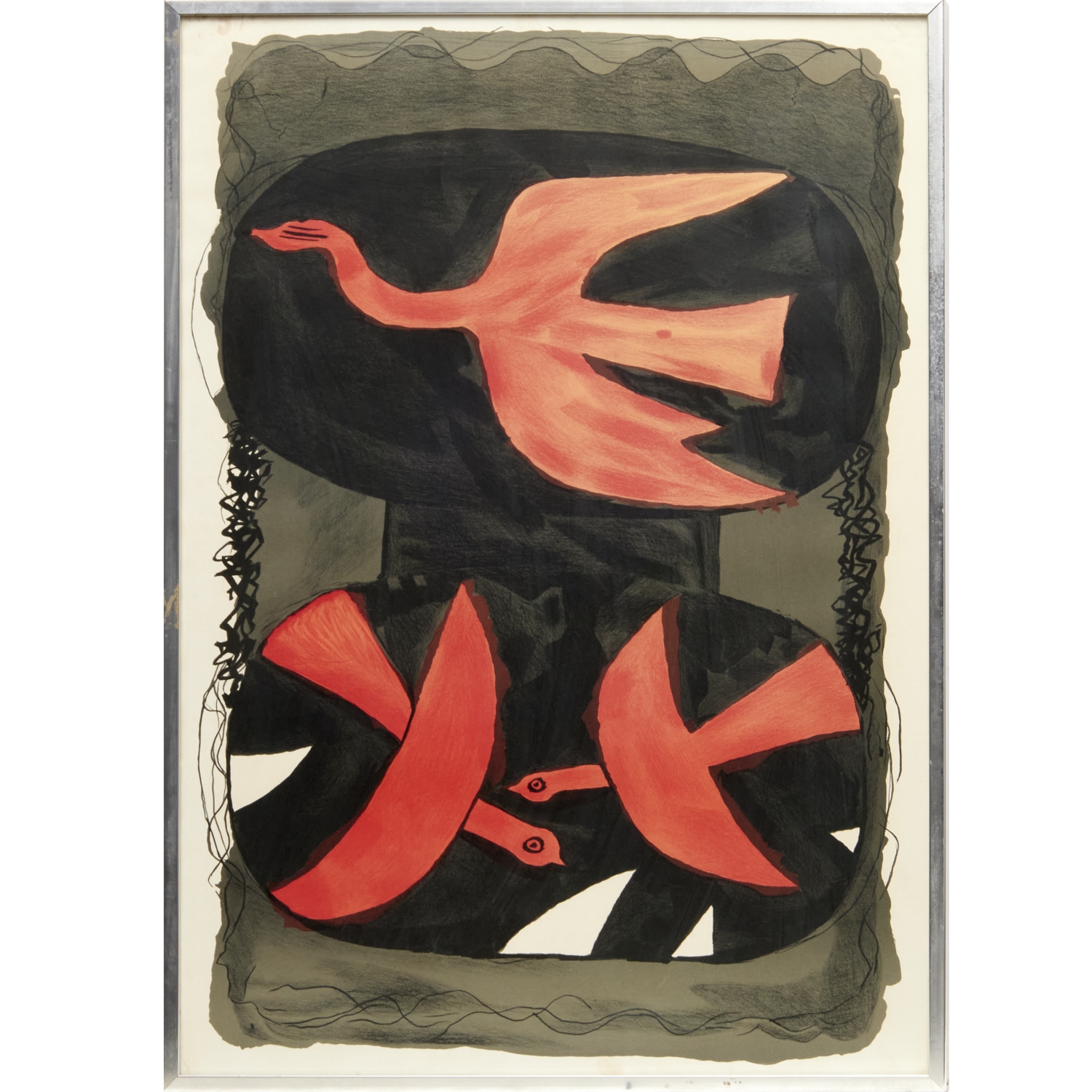 Georges Braque | Three Birds (Circa 1960) | MutualArt