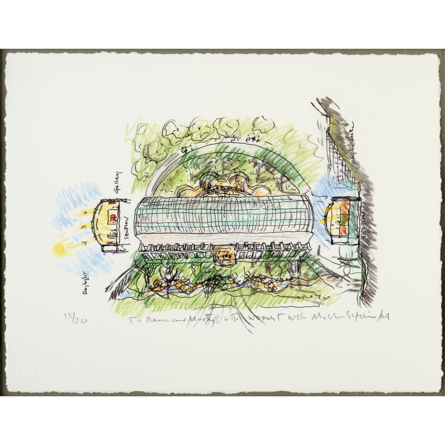 Moshe Safdie | Architectural Drawing (1938) | MutualArt