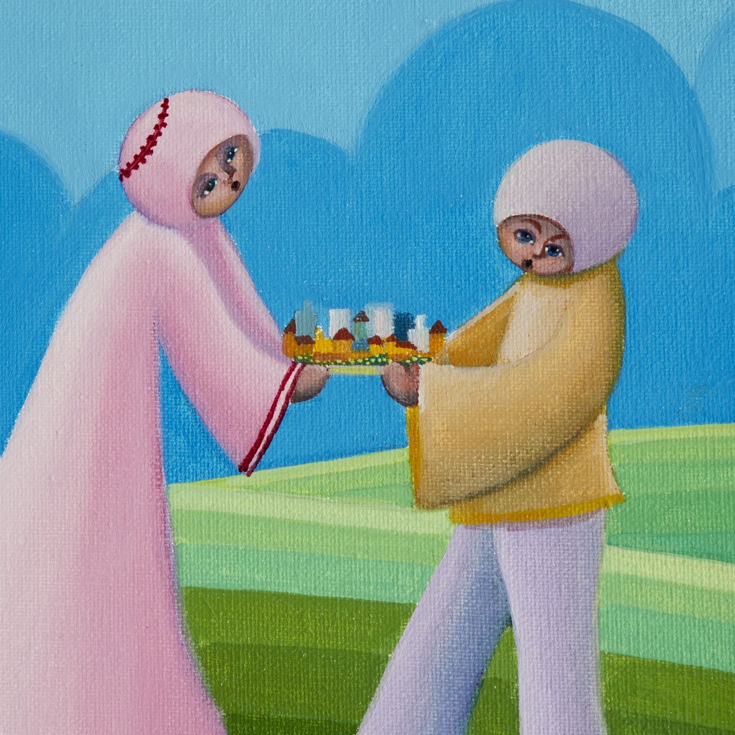 Henry Vitor | Figures in a Landscape (1976) | MutualArt