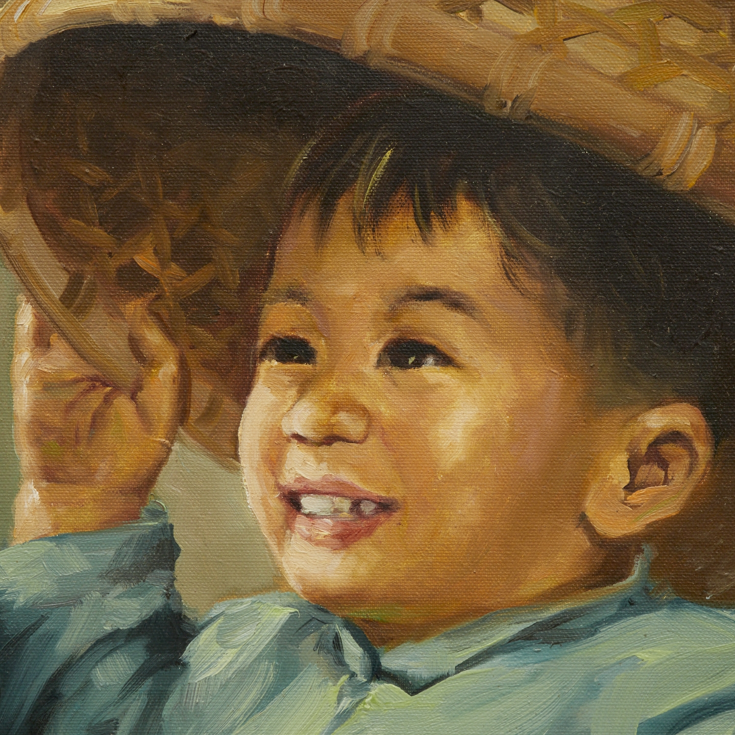 Wai Ming | Portraits of Young Boy in Hat and Girl Reading (1938 ...