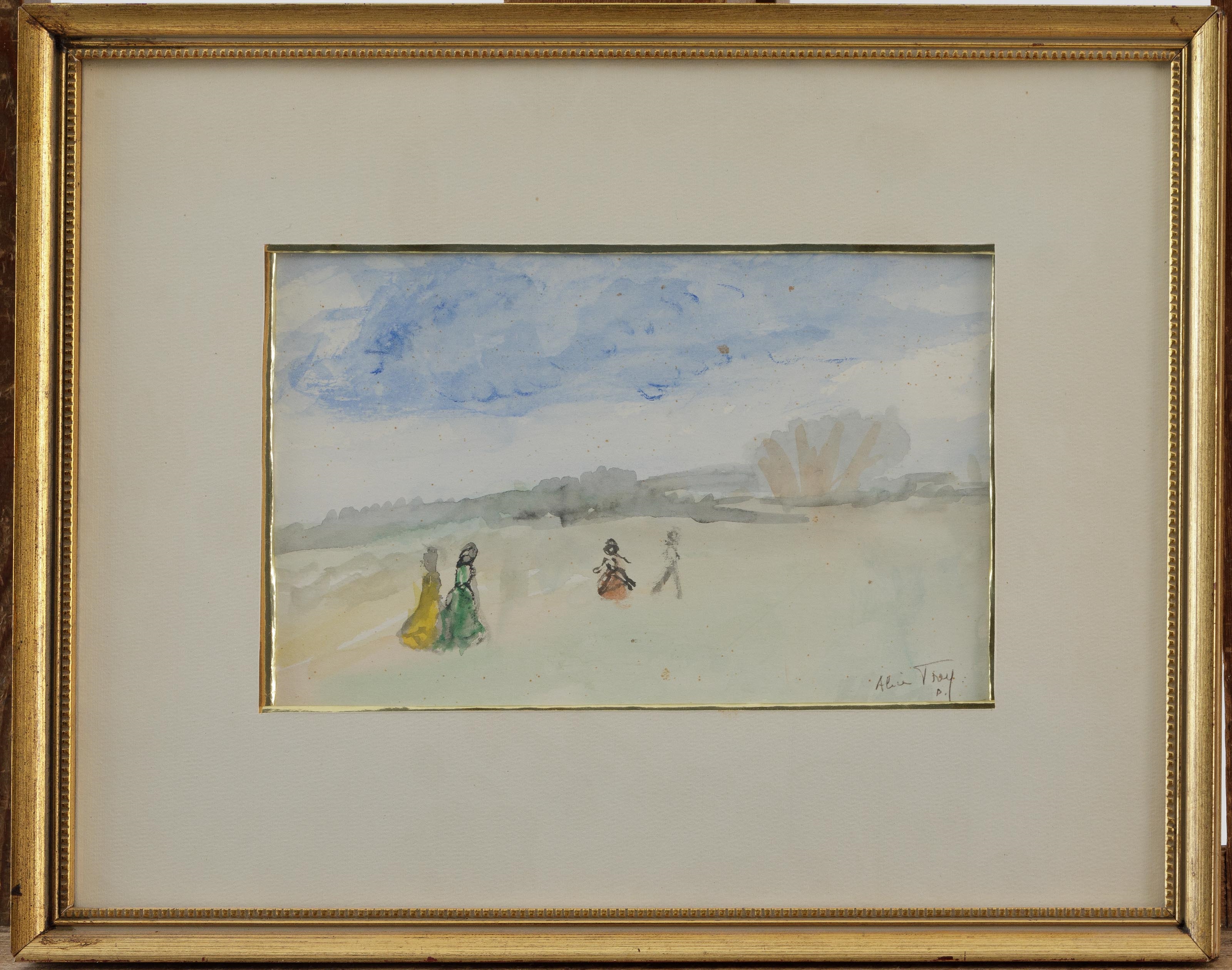Alice Frey | Summer landscape with figures | MutualArt