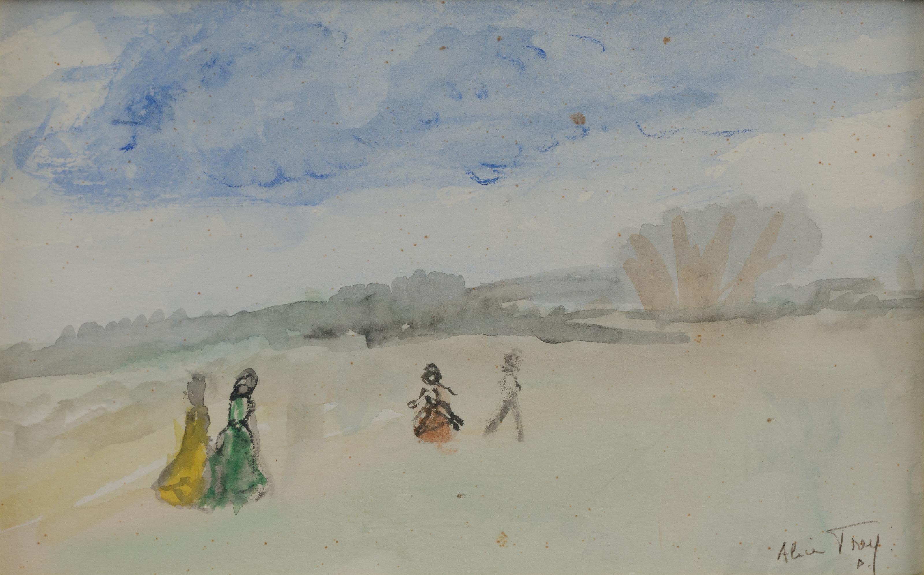 Alice Frey | Summer landscape with figures | MutualArt