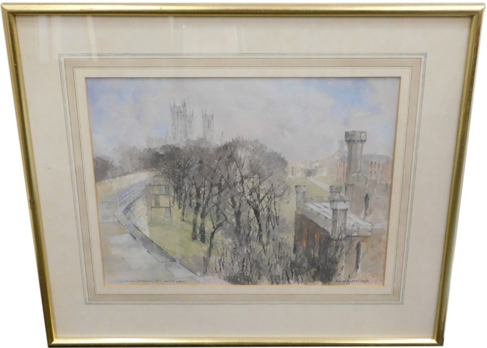 Keith Roper | Lincoln Cathedral with Castle Walls | MutualArt