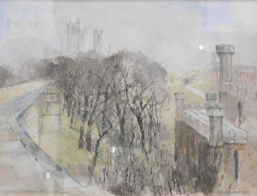 Keith Roper | Lincoln Cathedral with Castle Walls | MutualArt