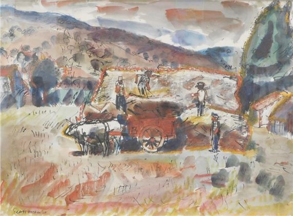 George Hooper | Farming scene (1919) | MutualArt
