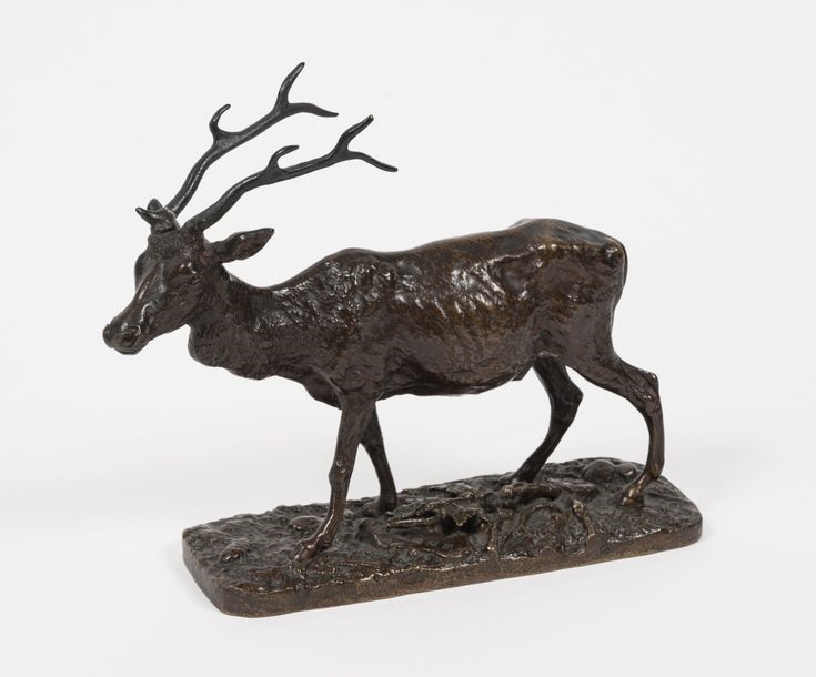 Pierre-Jules Mene | Common deer (1840) | MutualArt