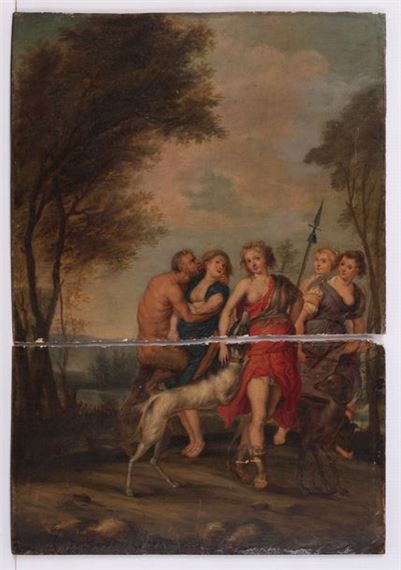 Flemish School 17th Century | The Departure of Diana and Her Nymphs on ...