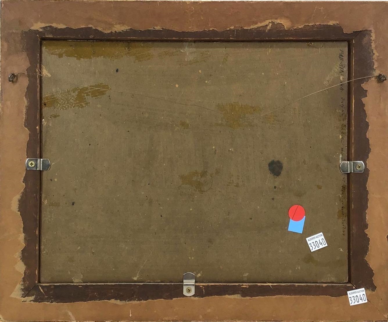 F. E. Roberts | Grassy landscape with trees and water | MutualArt