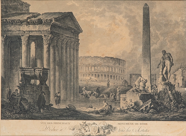 Hubert Robert | Vue des principaux monuments de Rome | MutualArt
