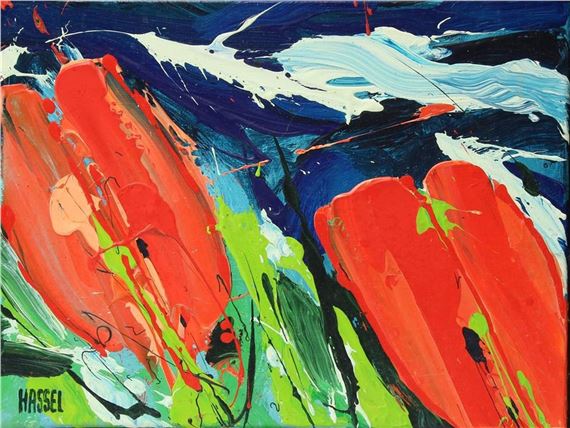 Ad Van Hassel | Red tulips | MutualArt