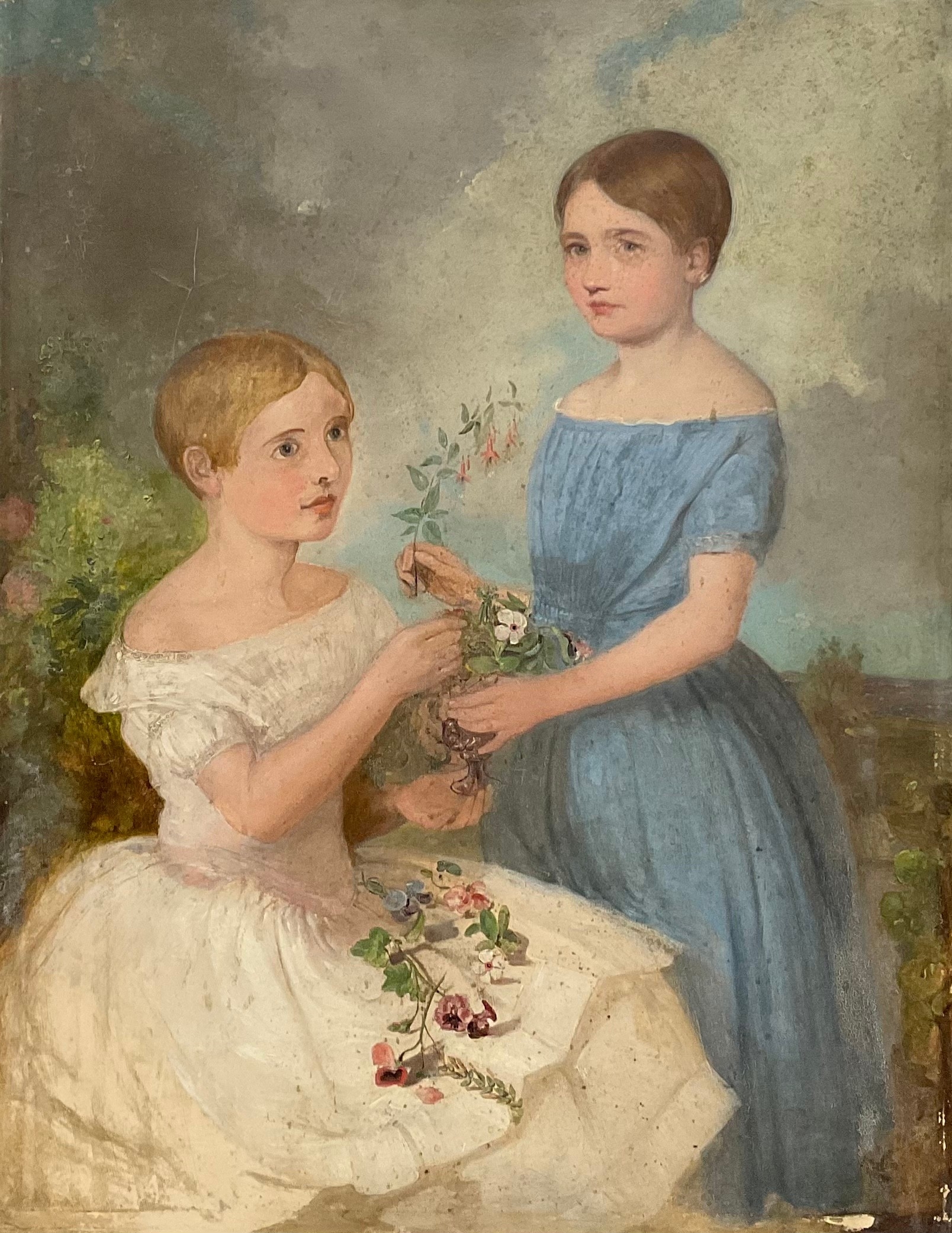 Howard Noel Watson | Portrait of Young Sisters (19th Century) | MutualArt
