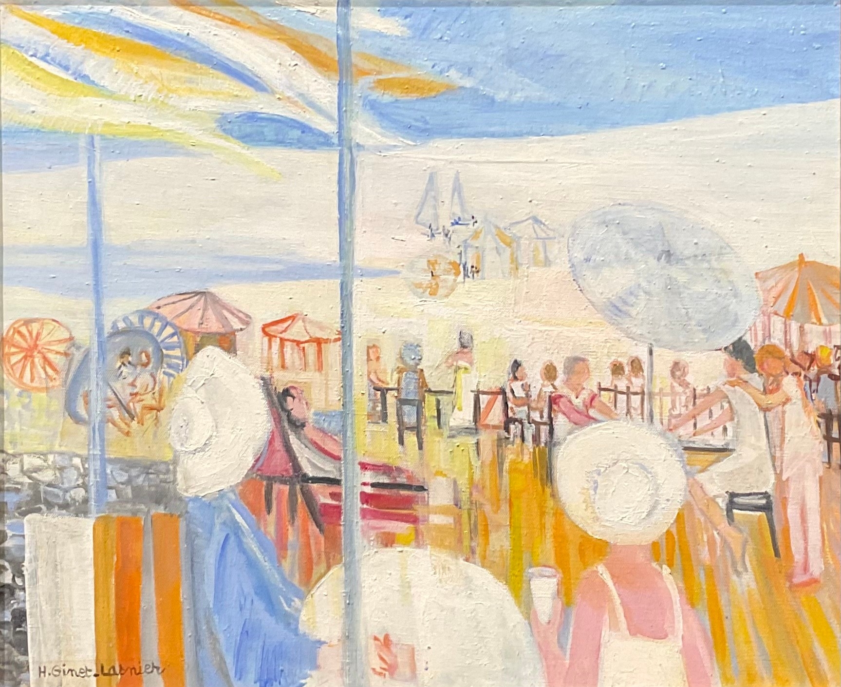 Huguette Ginet Lasnier | Plage Aux Drapeaux | MutualArt