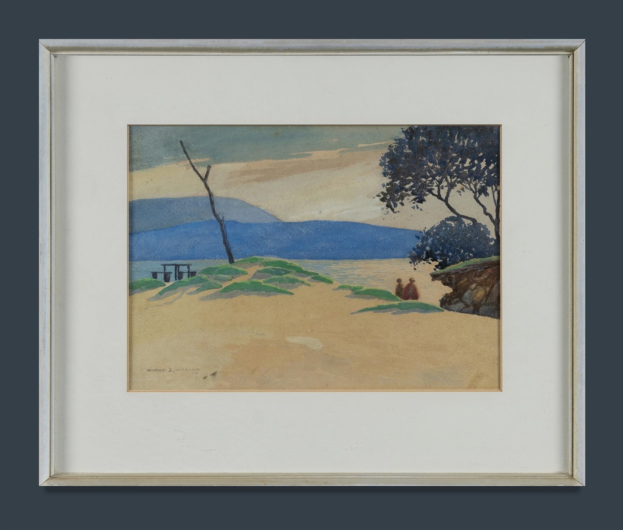 Harry John Weston | Couple on Beach (1926) | MutualArt