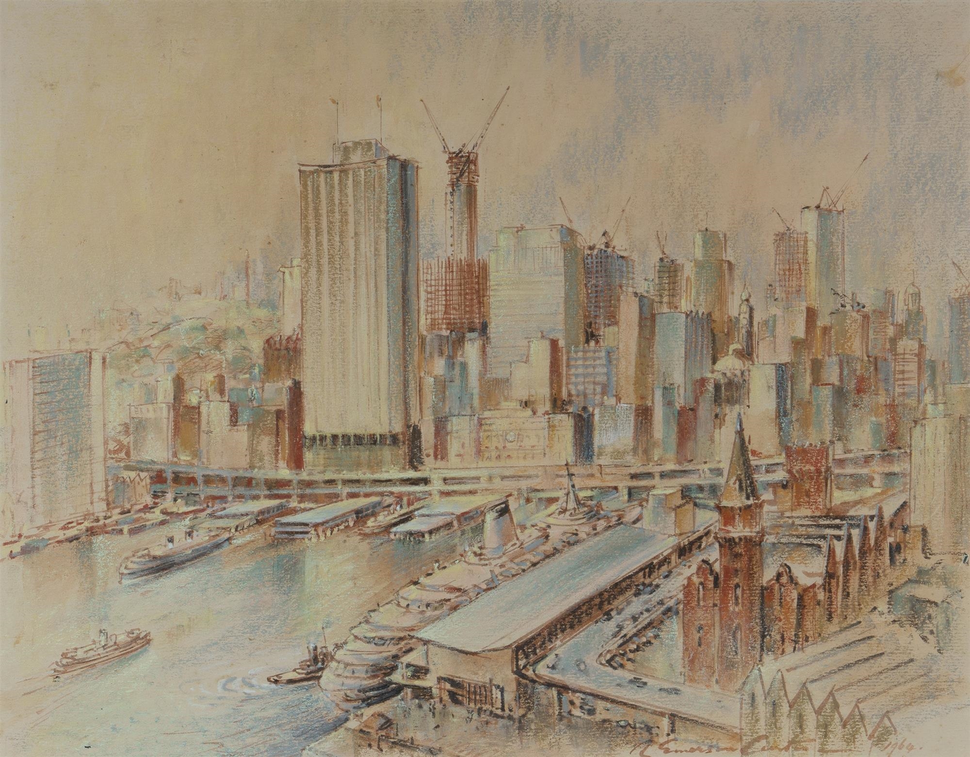 Robert Emerson Curtis | Circular Quay (1964) | MutualArt