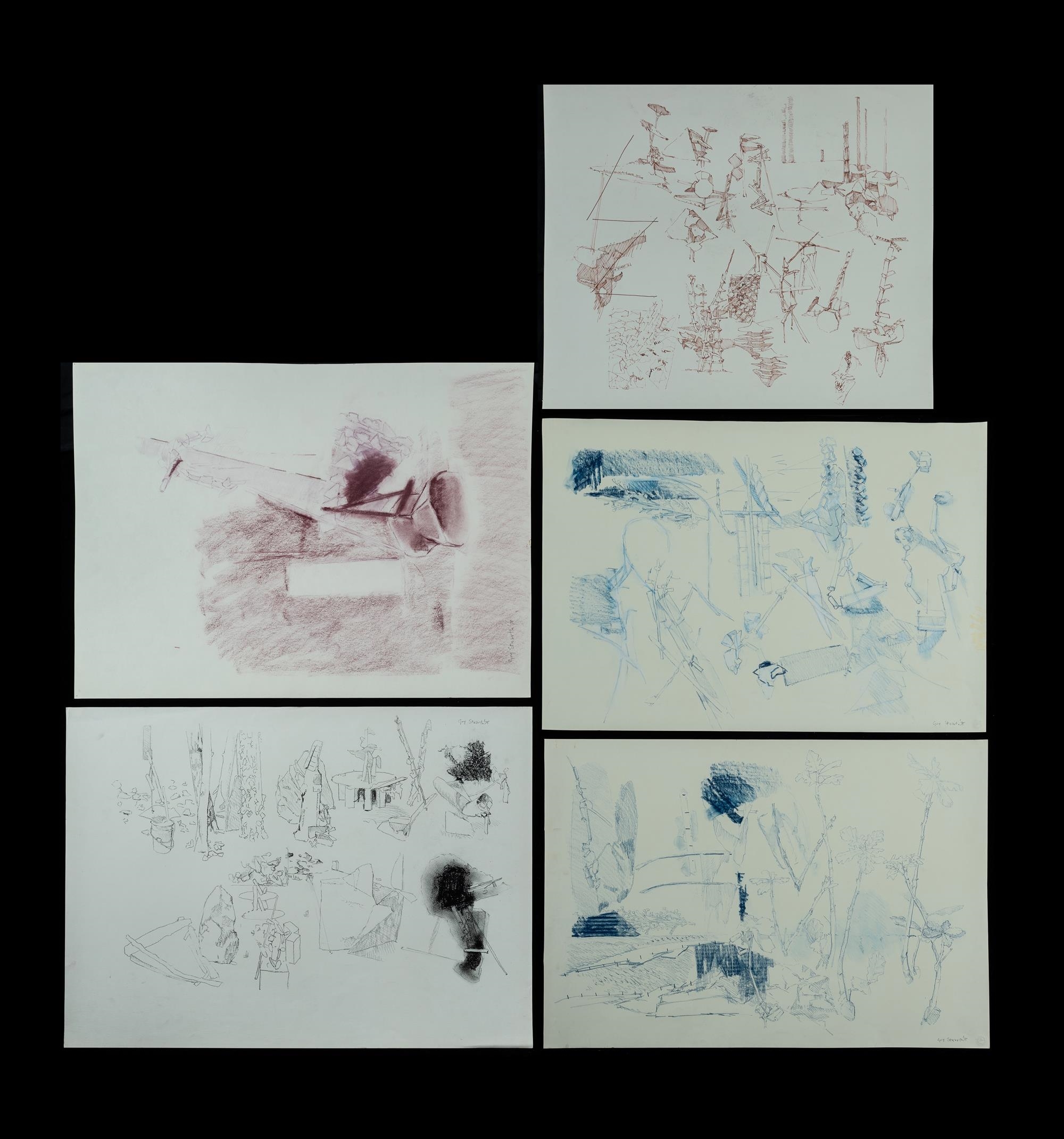 Guy Stuart | Various Drawings (1975) | MutualArt