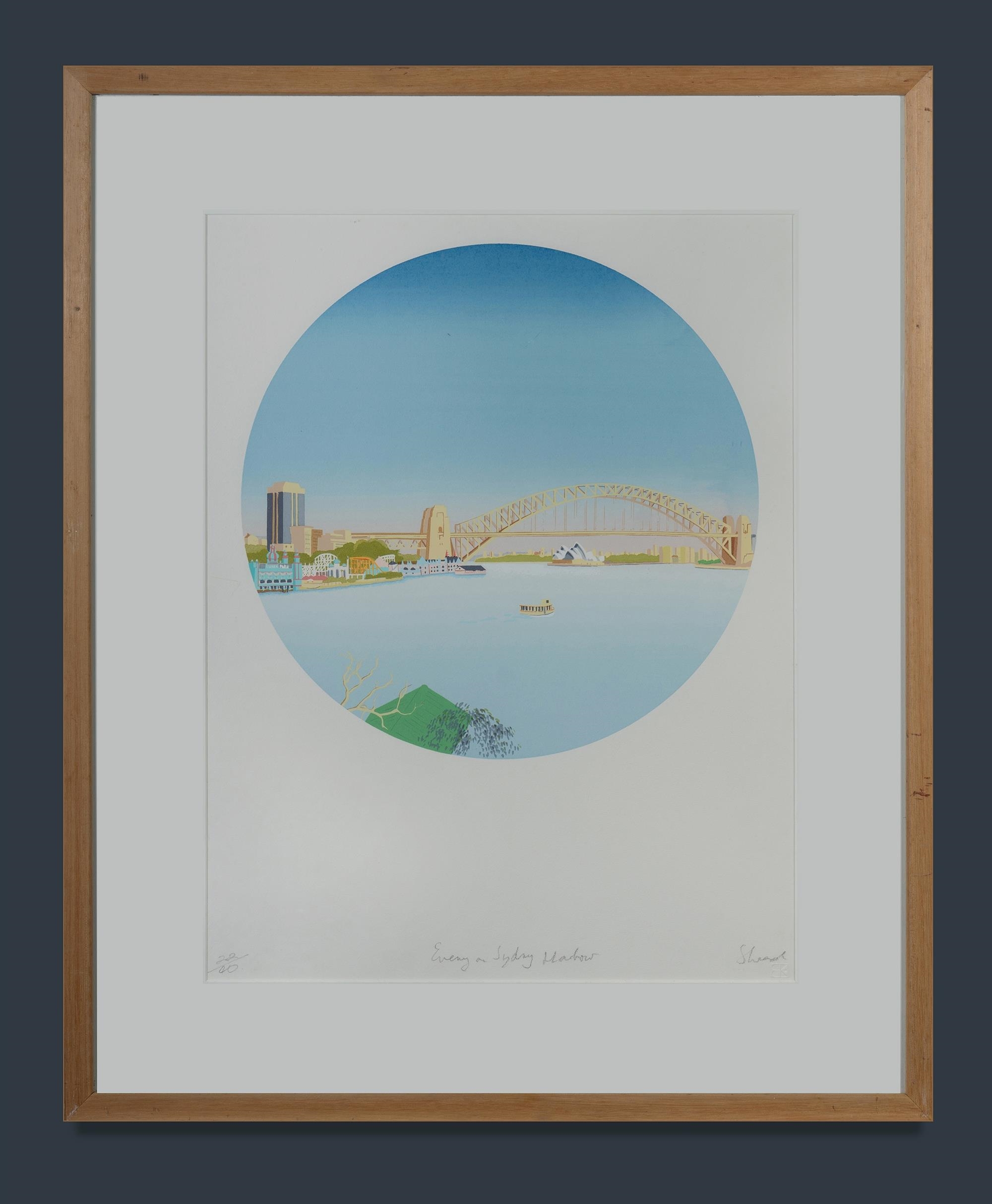 Garry Shead | Evening on Sydney Harbour (1981) | MutualArt