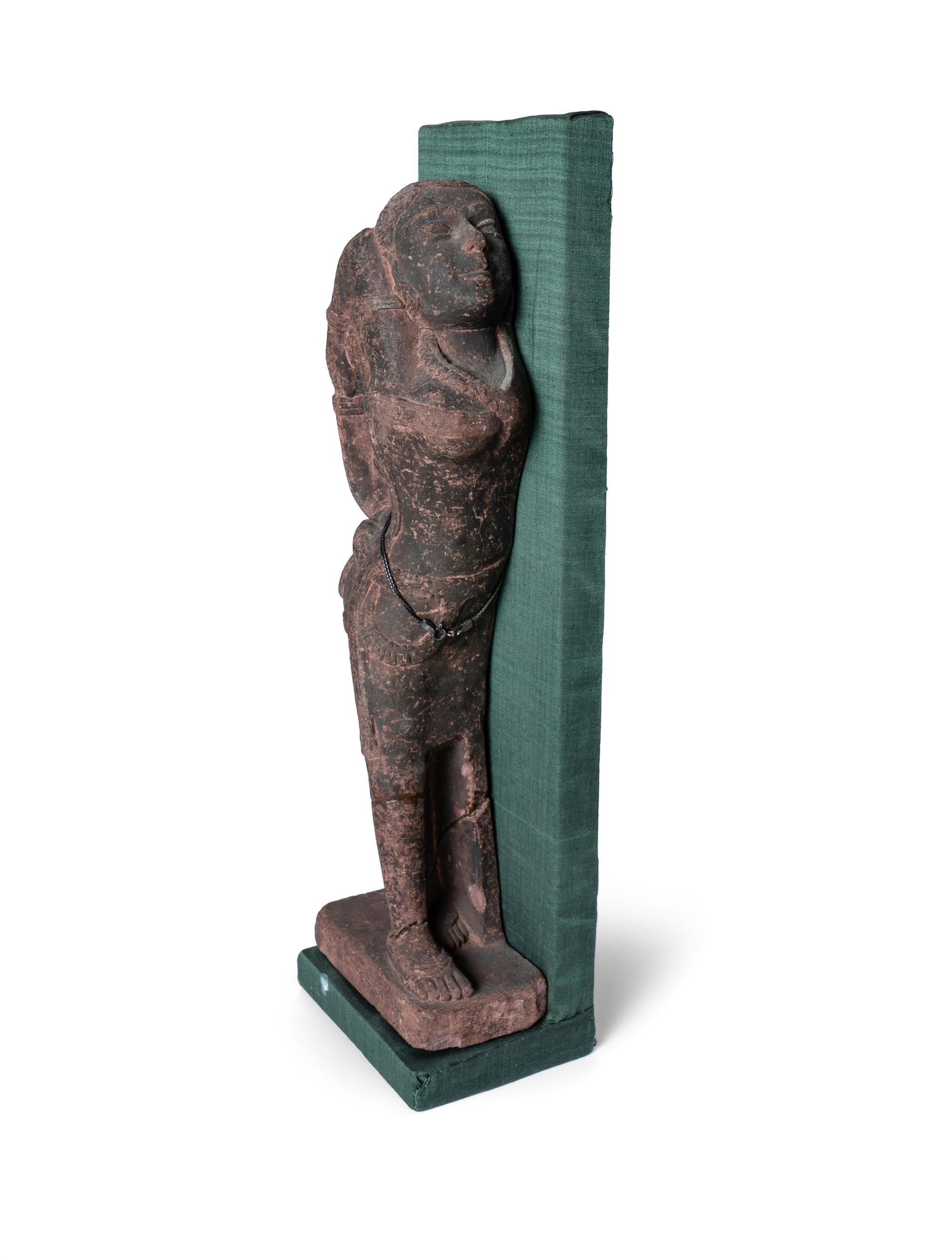 Indian School, 12th Century | North Indian Red Sandstone Apsara Figure ...