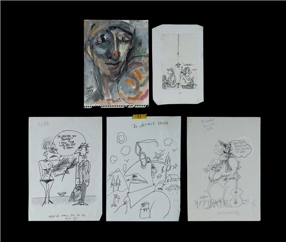 Barry Dickins | Various drawings and cartoons | MutualArt