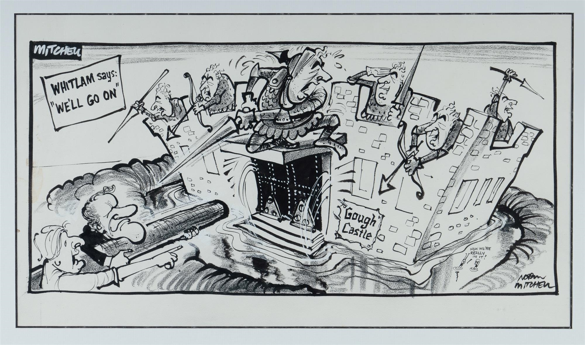 Norm Mitchell | Four 1970s Whitlam Era Political Cartoons (1970s ...