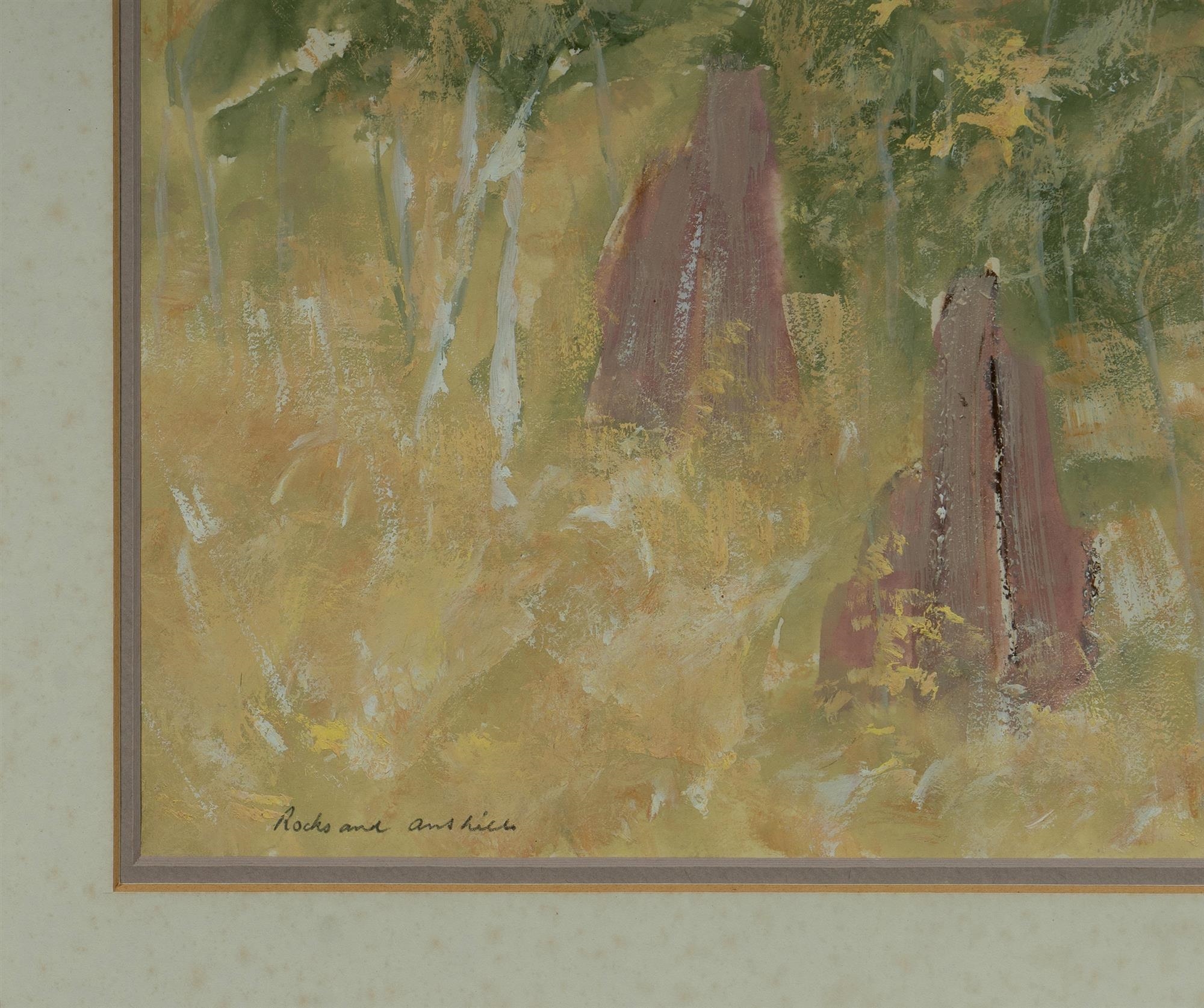 Clifton Pugh | Rocks and Anthills (1980) | MutualArt