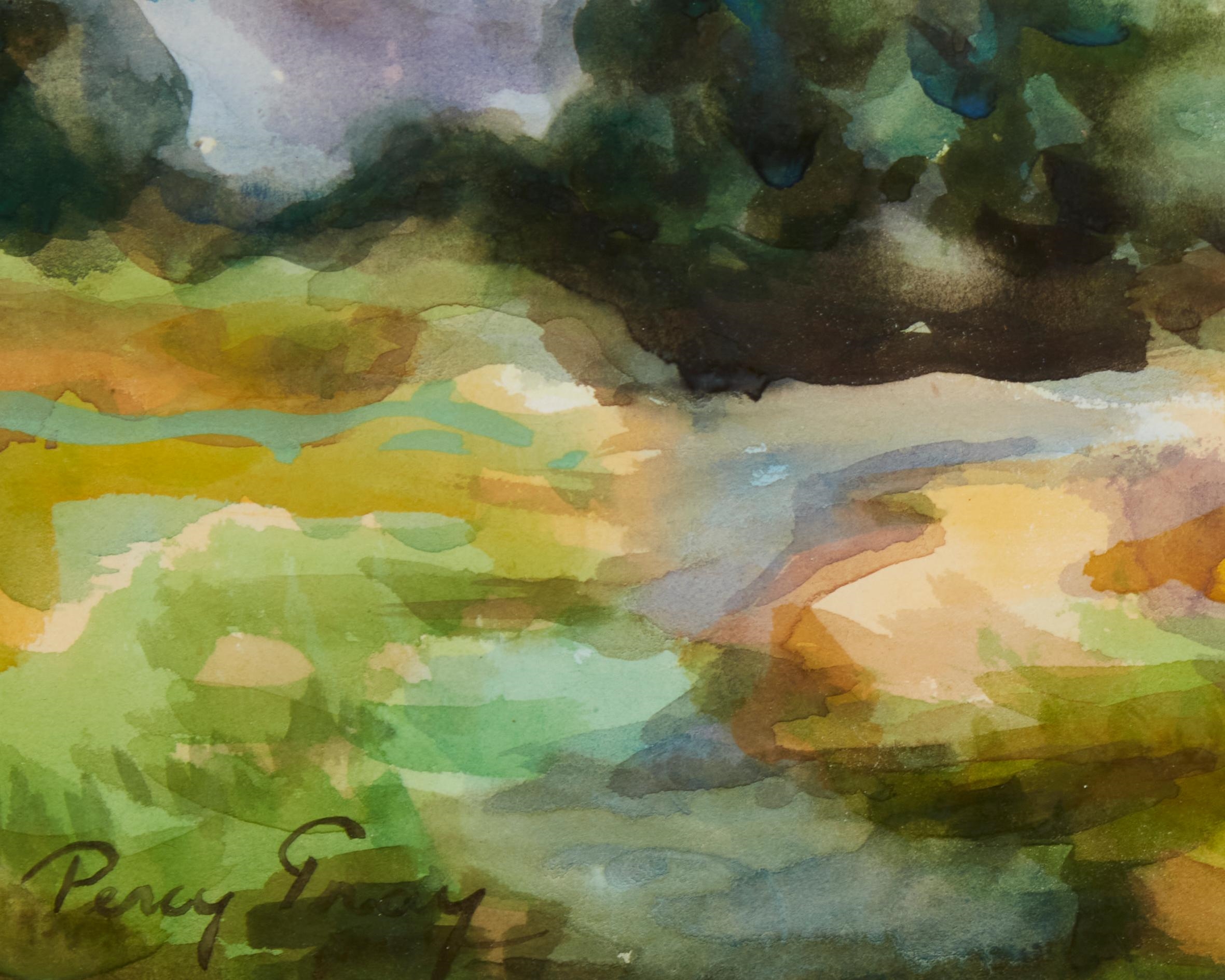 Percy Gray | Landscape with oak trees | MutualArt