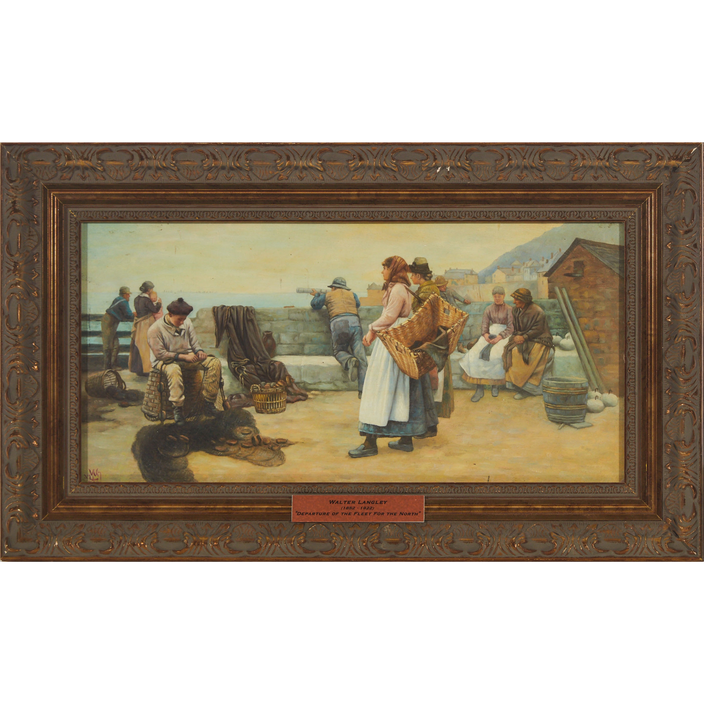 Walter Langley | DEPARTURE OF THE FLEET FOR THE NORTH, 1917 (1917 ...