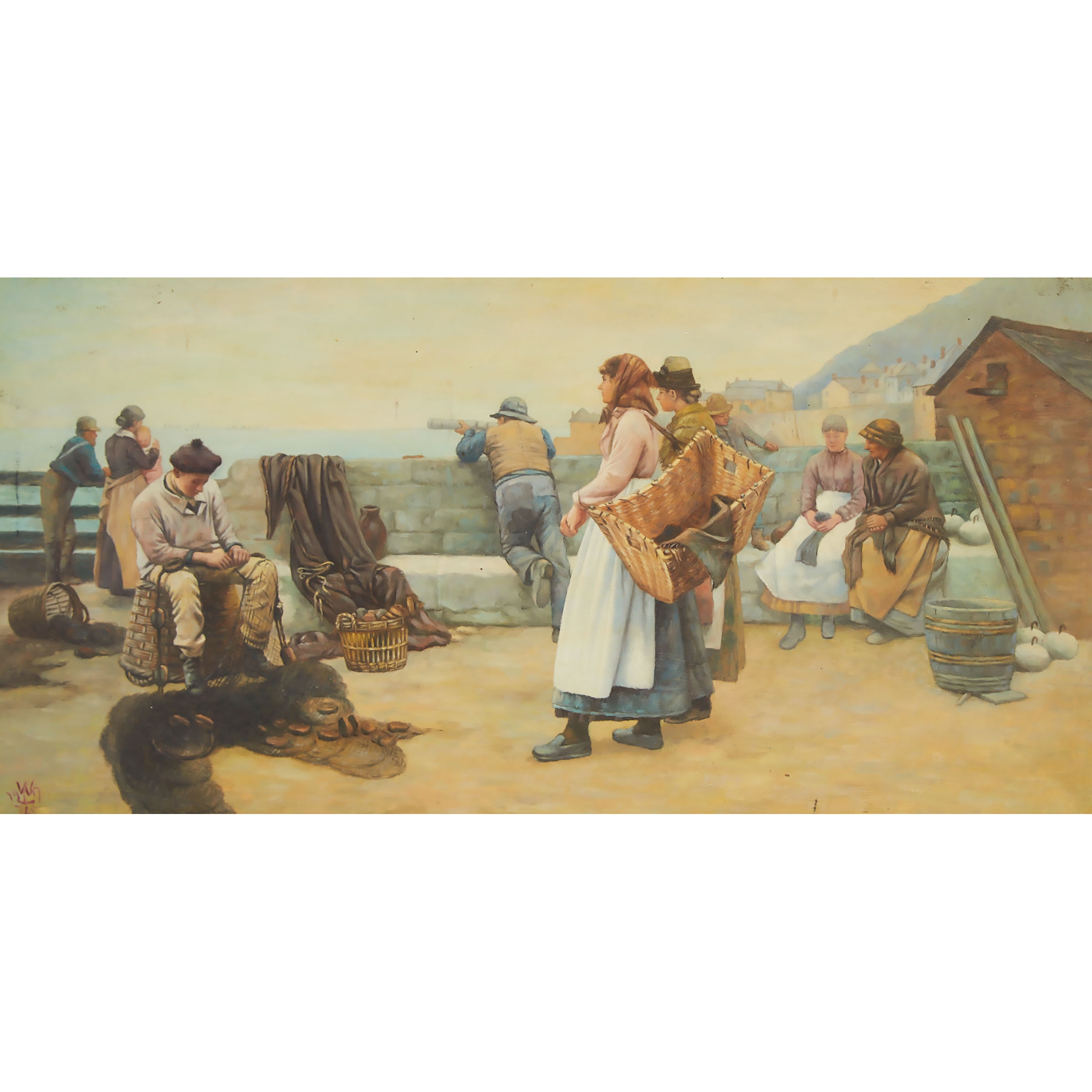 Walter Langley | DEPARTURE OF THE FLEET FOR THE NORTH, 1917 (1917 ...