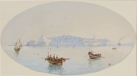 Joseph Bonello | Valetta Harbour | MutualArt