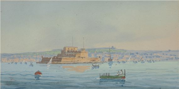 Joseph Bonello | Valetta Harbour | MutualArt
