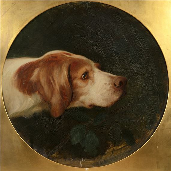 George Earl | Head study of a pointer | MutualArt