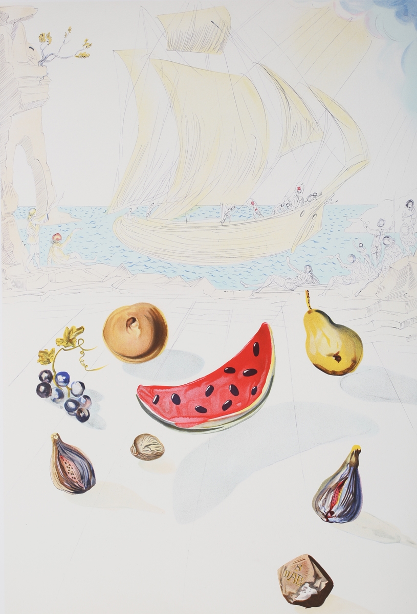 Salvador Dalí | Ship and Fruits (1986) | MutualArt